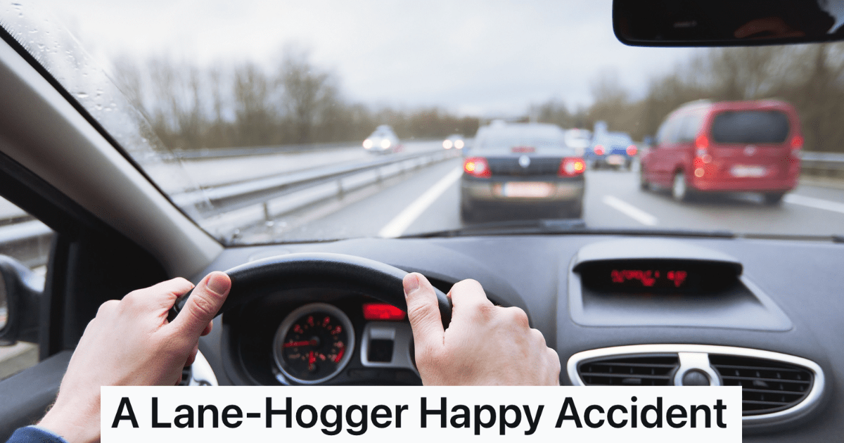 Slow Driver Prevents Cars From Getting Around Him, So When They Get To ...