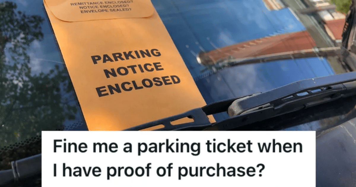 Driver Received A Parking Ticket Despite Having A Parking Permit, And ...