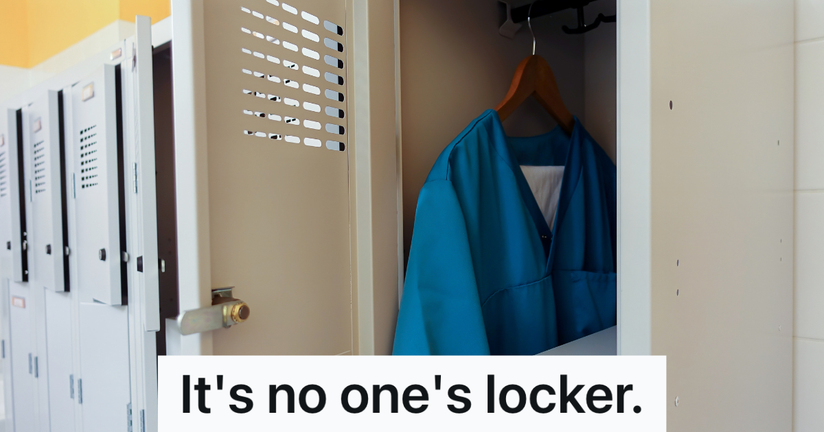 Hospital Employee Needs A Locker For His Stuff, But When He Claims An ...