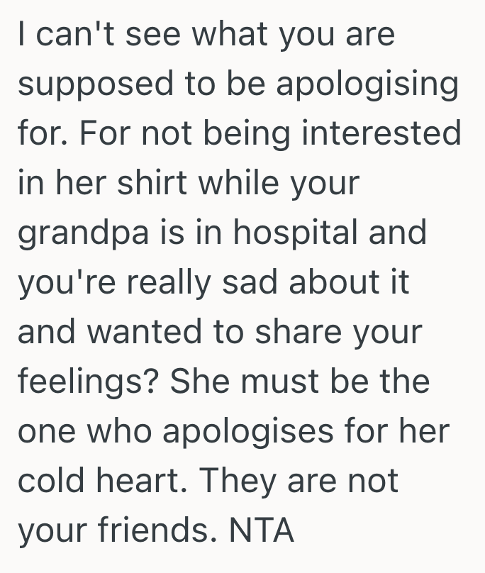 She Tried To Open Up To Her Friend About Her Grandpa Being In The ...