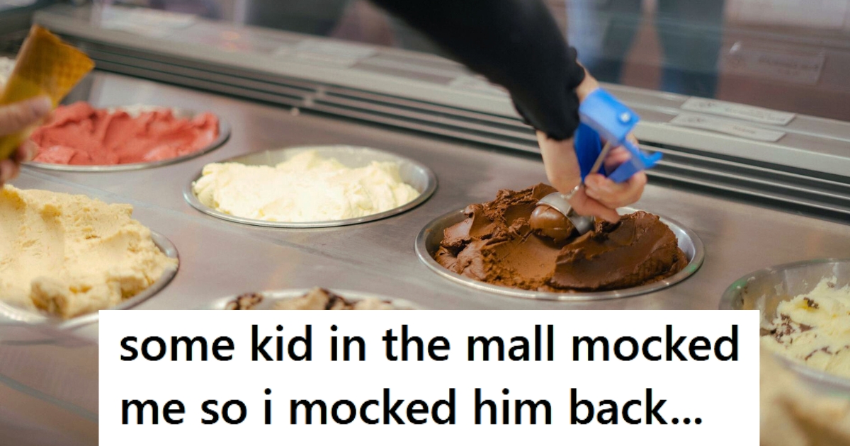 Small Kid Tries Bullying A Teenager, But When He Overheard His Mom Denying Him The Ice Cream He ...