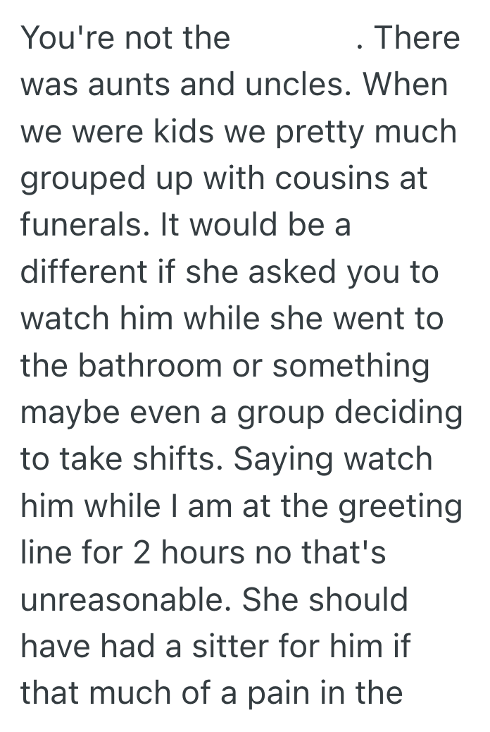 Daughter Grieving The Loss Of Her Father Was Asked To Babysit Her ...