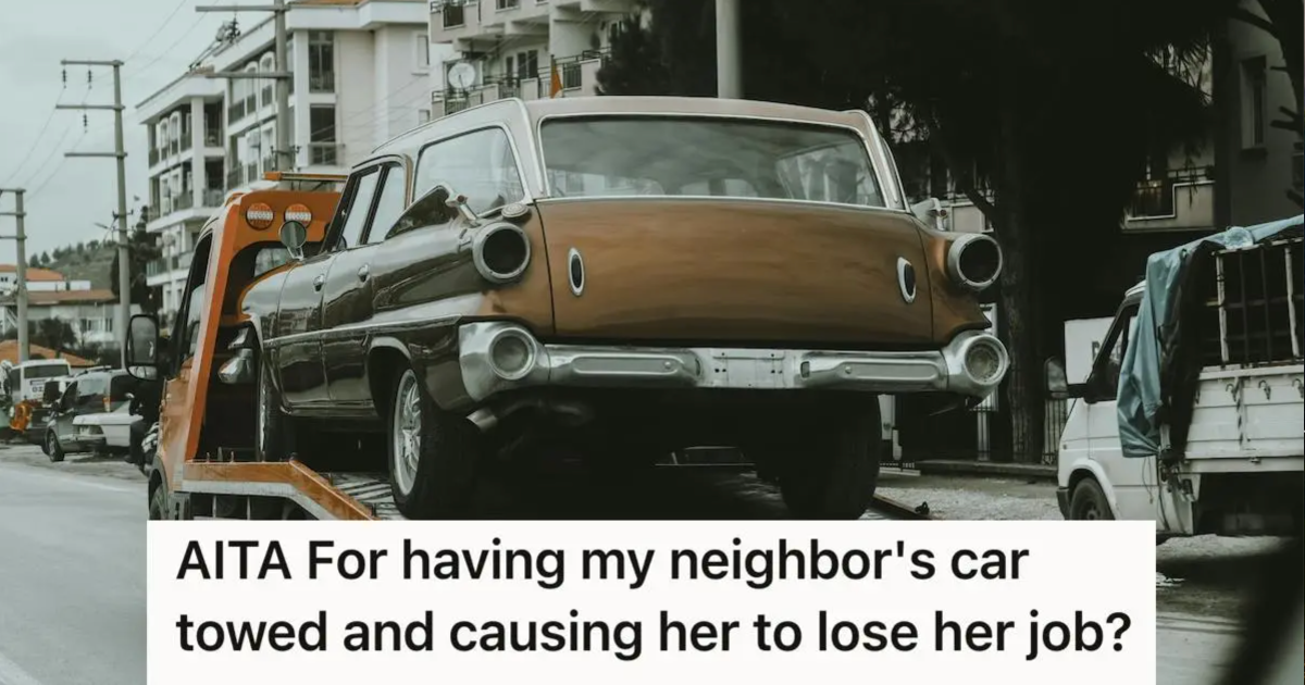 Neighbor Won’t Stop Parking In Woman’s Driveway, So She Has Car Towed ...