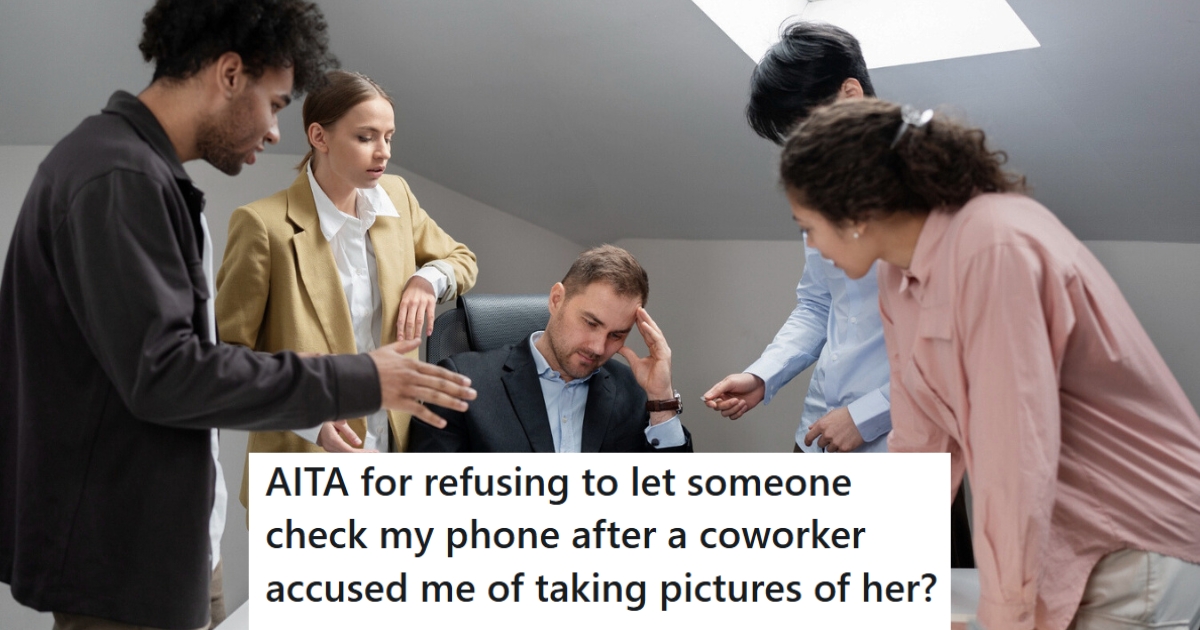 His Female Coworker Accused Him Of Taking Pictures Of Her, But He ...