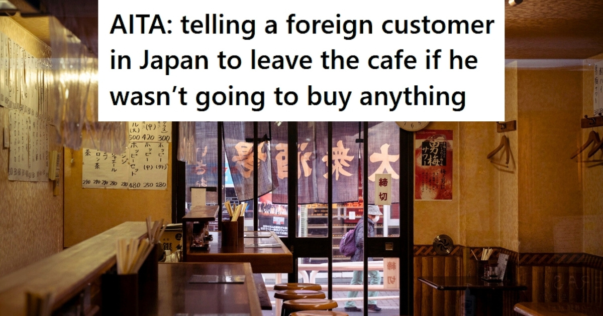 American Man Called Out Another About Hanging Out In A Japanese Cafe ...