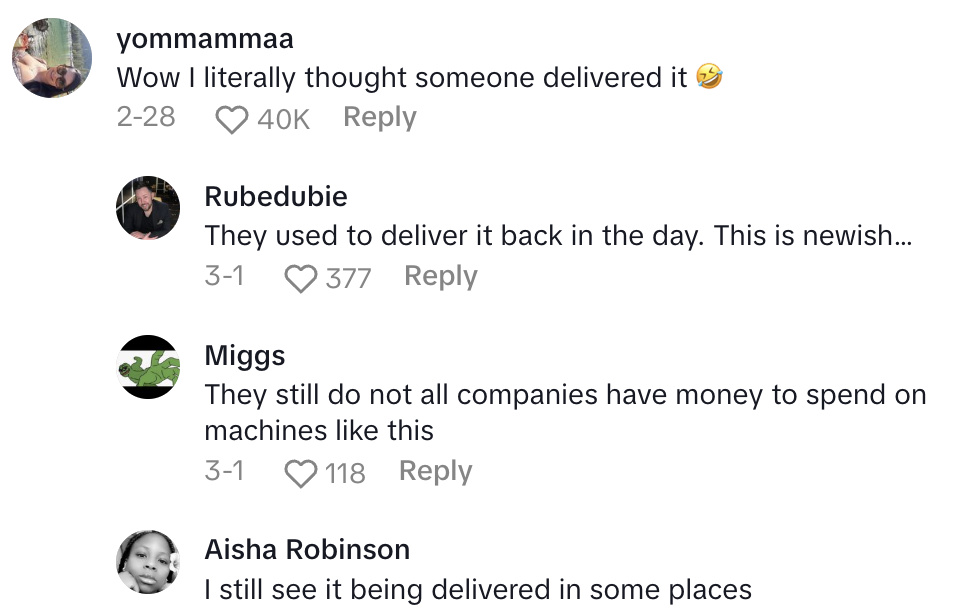 ‘All this time I thought there was some man in a truck delivering ice ...