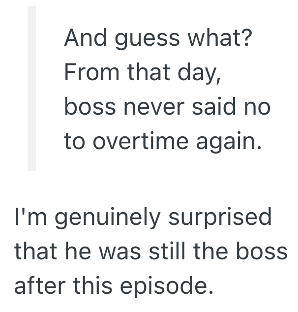 New Boss Insists That Employees Can’t Work Overtime, So When There’s A ...