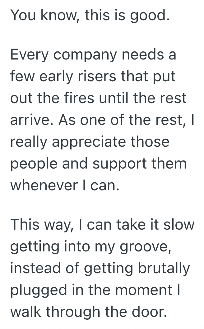 Her Manager Complained That She Started Work A Half Hour Early, So The ...