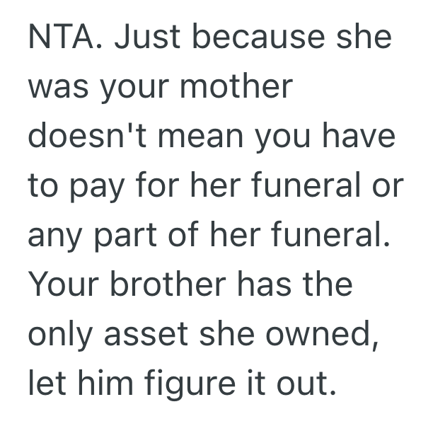 Her Deceased Mom Left Her Only Asset To Her Brother, So She Refuses To ...