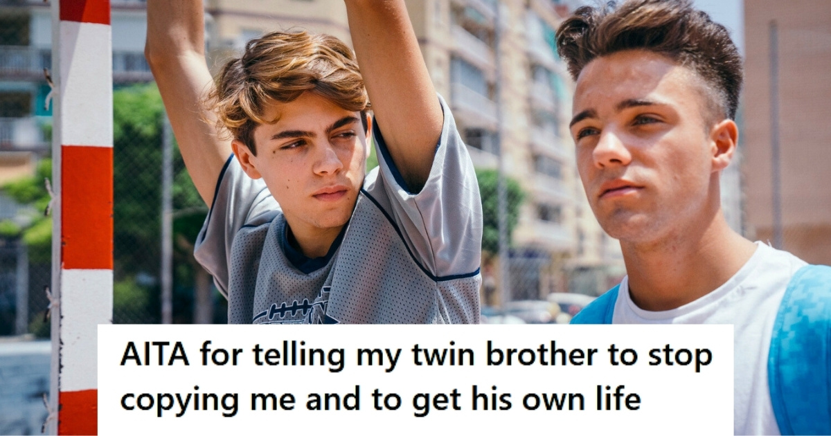 His Twin Brother Kept Copying His Interests And Hobbies, So He Told Him ...