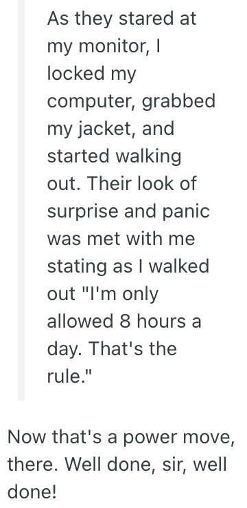 A Pushy Boss Told Them They Weren’t Allowed To Work Overtime Anymore ...