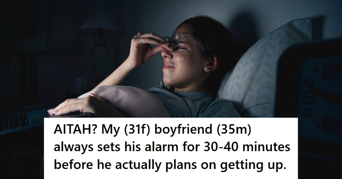 Woman’s Boyfriend Is A Heavy Sleeper Who Needs His Alarm To Go Off ...