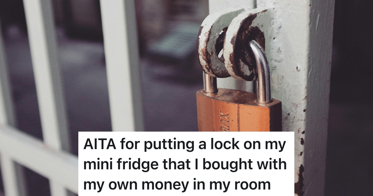 Son Puts A Lock On His Own Mini Fridge To Curb Snacking And Stop ...