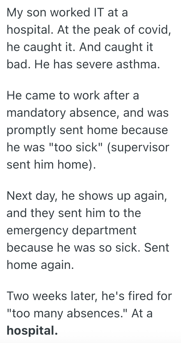 Healthcare Worker Goes To Work Sick Because She Doesn’t Want An ...