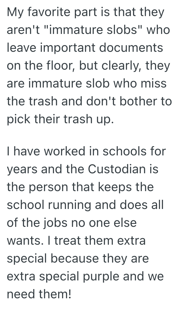 Custodian’s Manager Tells Him To Throw Away Paper That’s On The Floor ...