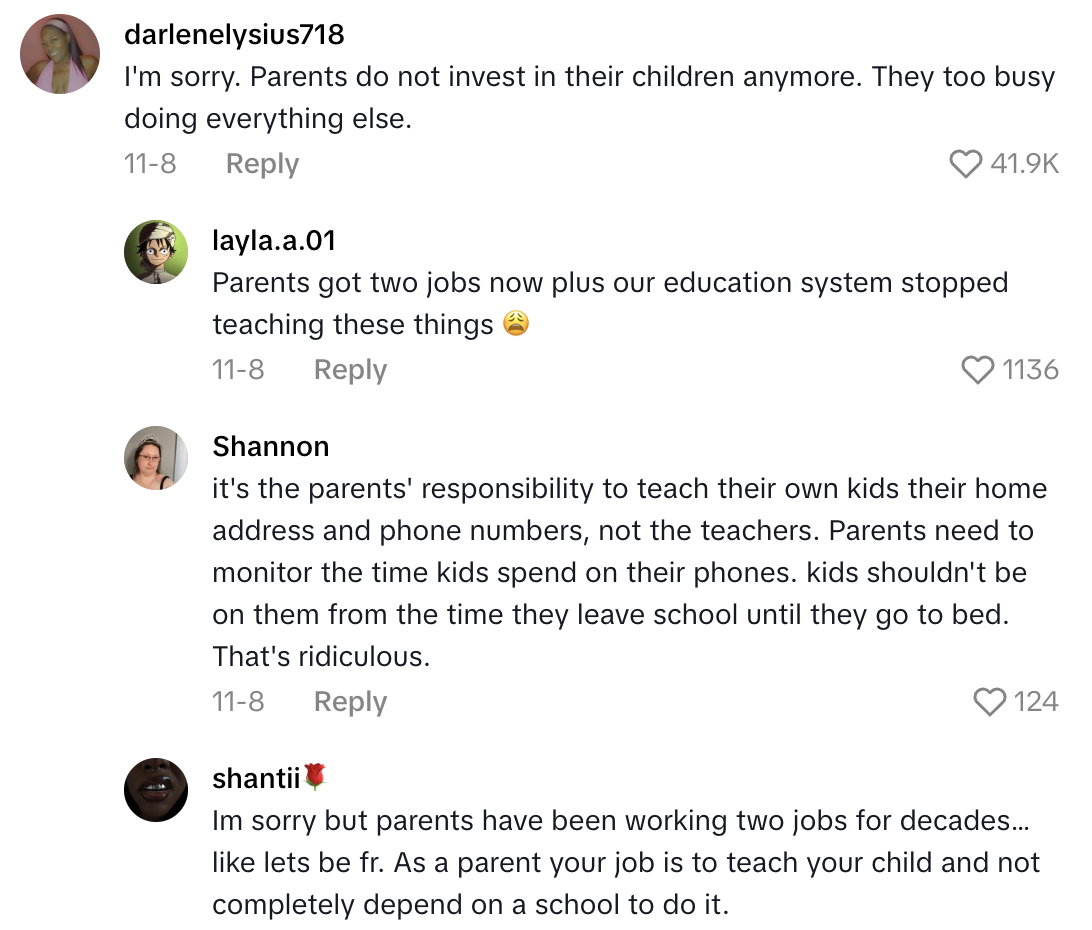 ‘You don’t know your parents’ names?’ – A Teacher Discussed The Basic ...