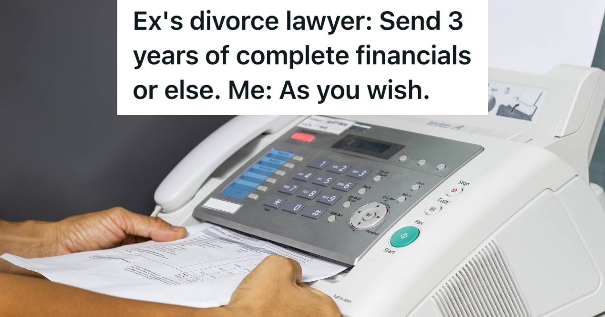 Ex-Wife Is Convinced Ex-Husband Is Hiding Money, So He Sends A 150 Page ...