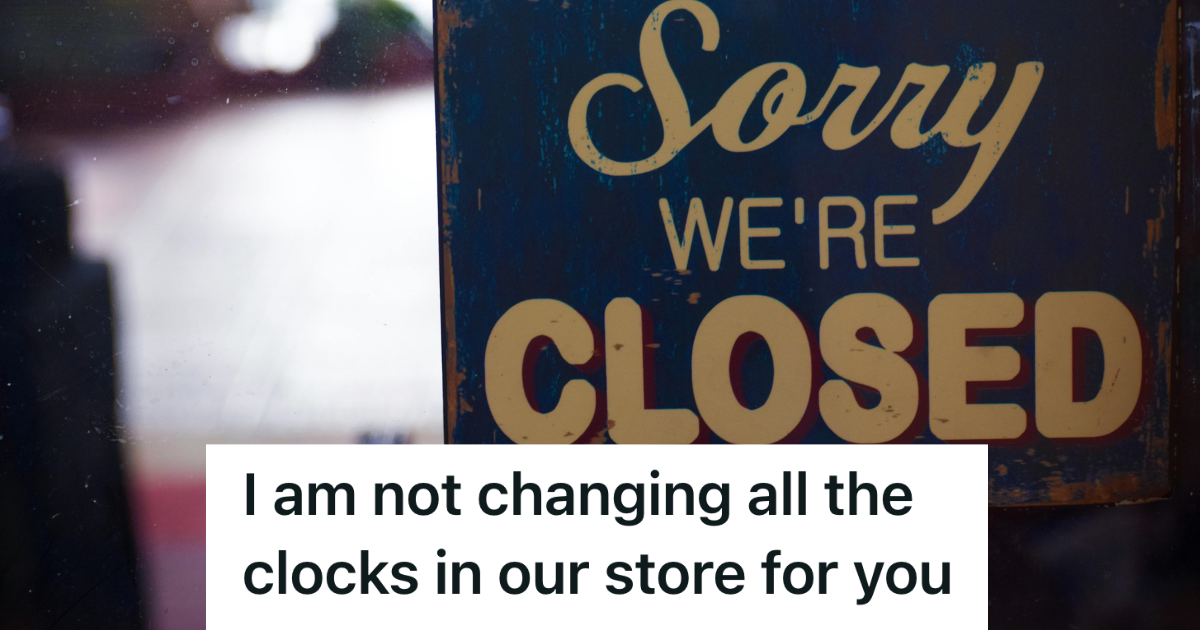 Retail Worker Followed Store Closing Time Exactly, So When A Rude ...