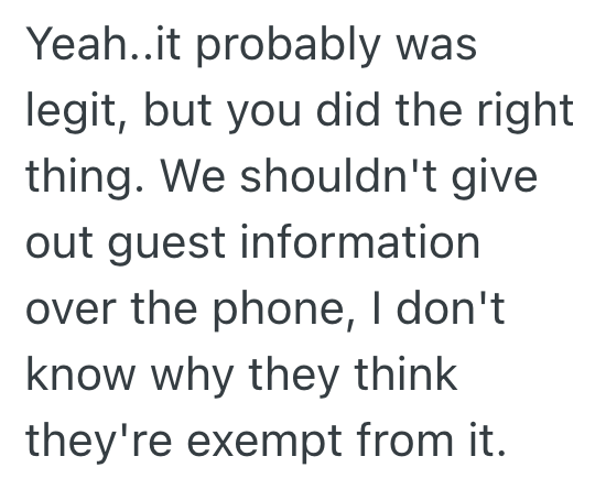 Hotel Front Desk Employee Gets An Odd Phone Call, And So She Refused To ...