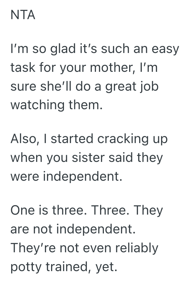 Childfree Aunt Was Expected To Drop Everything To Babysit Her Sister’s ...