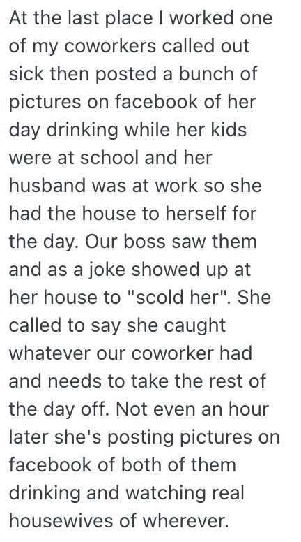 Employee Pretended To Be Sick To Get A Day Off, But Somehow A Couple ...