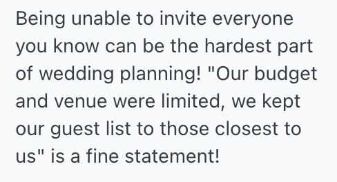 Woman Unsure Whether to Invite Acquaintance to Her Wedding After ...