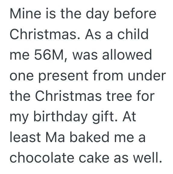 Sister Always Hated Combined Birthday And Christmas Presents, So When ...