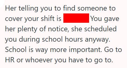High School Student Gives Notice About School Hours, but Manager Still ...