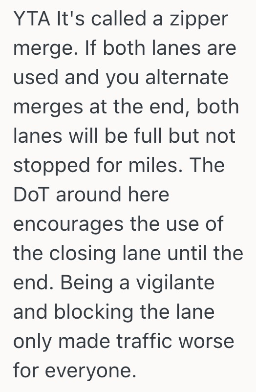 He Was Tired of Watching People Skip the Line at a Construction Zone ...