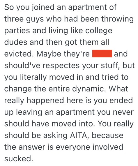 College Freshman Shares Housing With Three Guys, but Increasingly Out ...