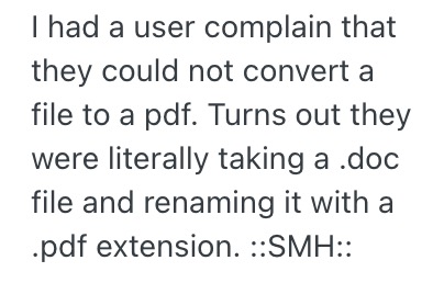 Employee Helps User Who Can’t Save PDF Files, but Finds the Real ...
